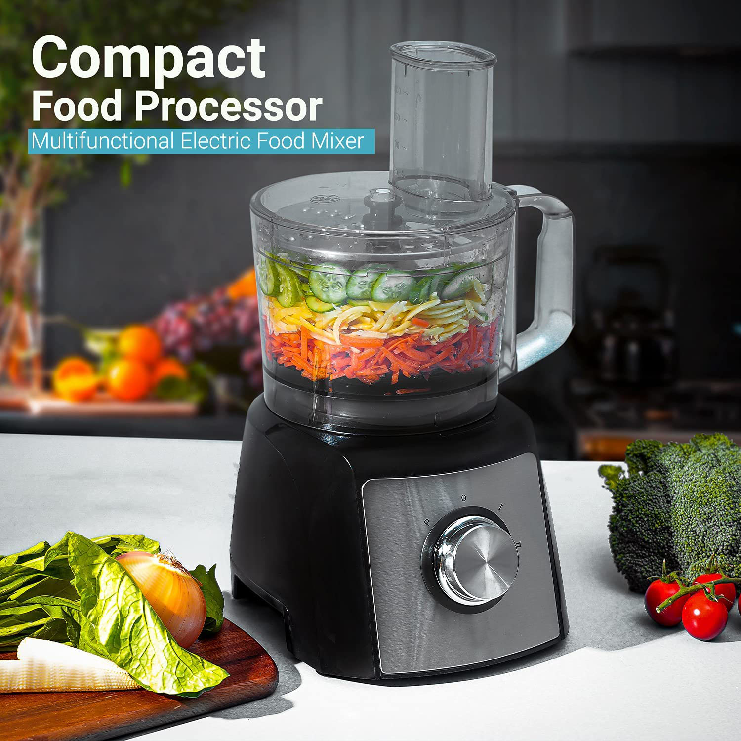 Panasonic 1200W Compact Food Processor - Multi-Functional Electric ...